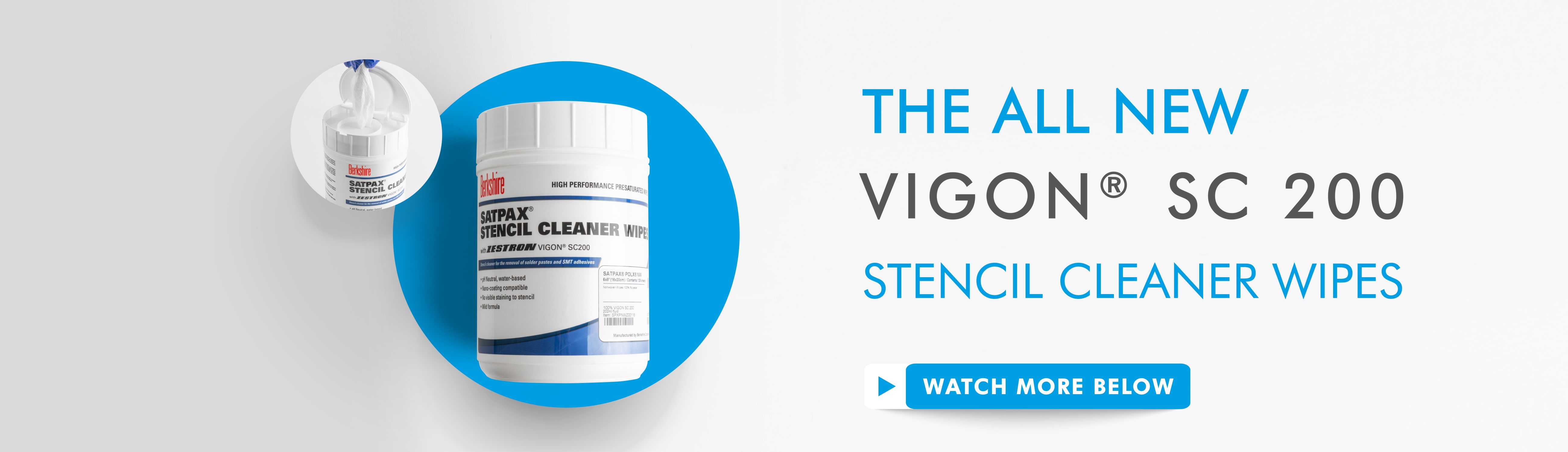 SatPax® Stencil Cleaner Wipes With VIGON® SC 200